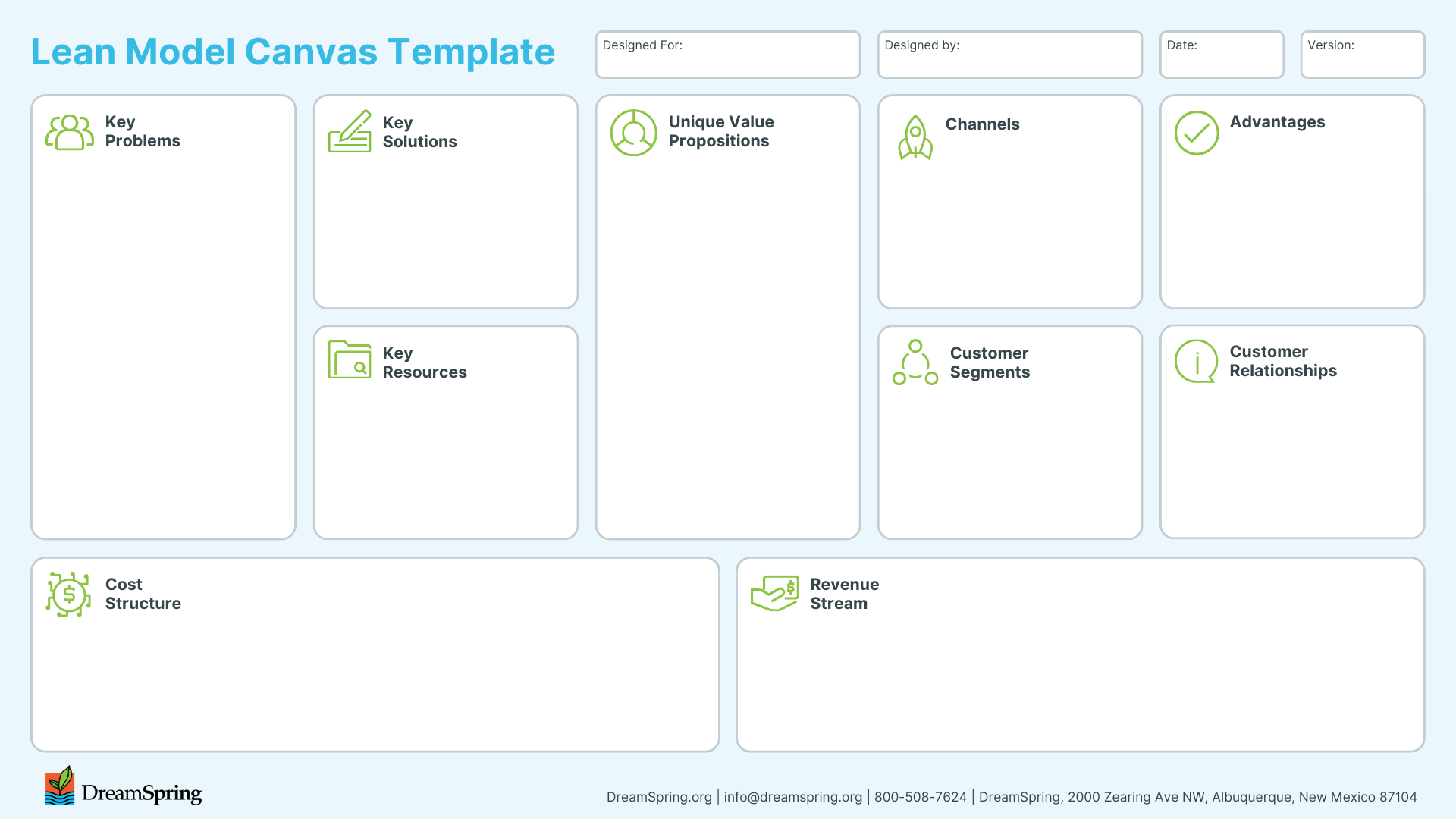 Business Planning 101: The DreamSpring Guide
